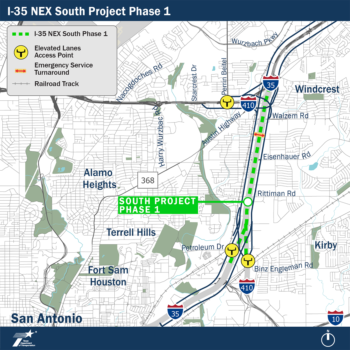 I-35 NEX South: Phase 1