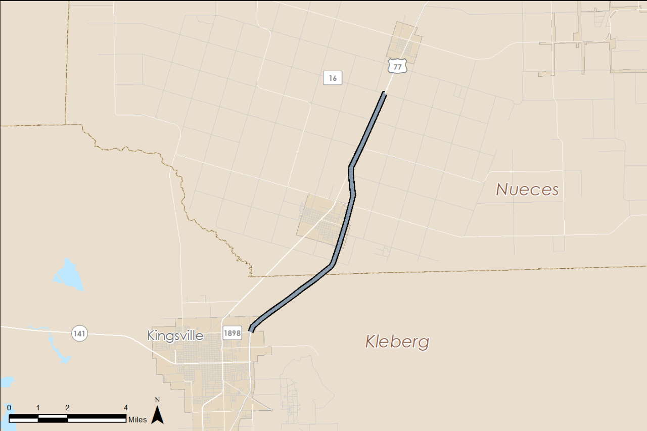 US 77 from Kingsville to Driscoll